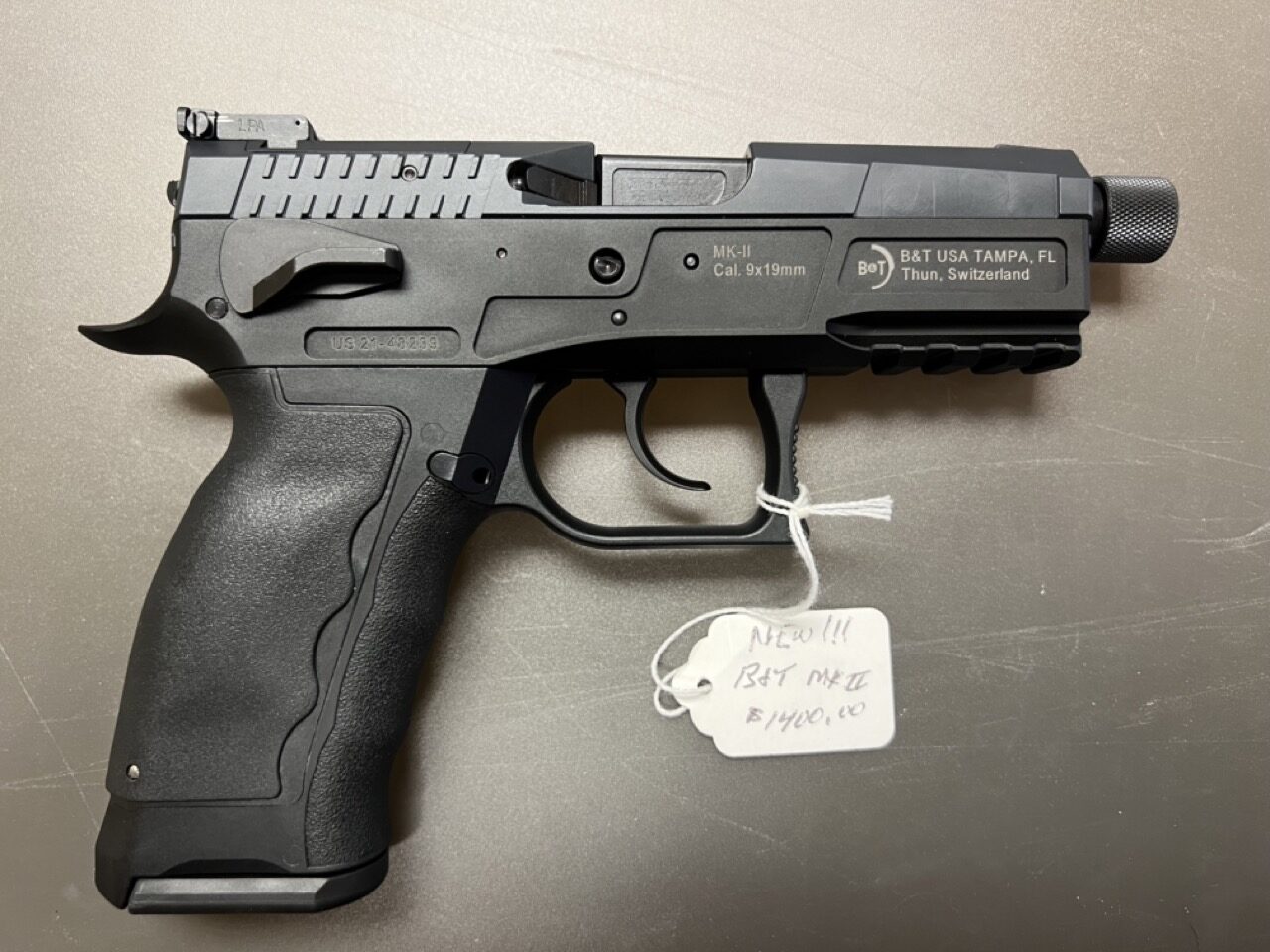 B&T MKII - 9MM - NEW - Weapon Systems Specialists